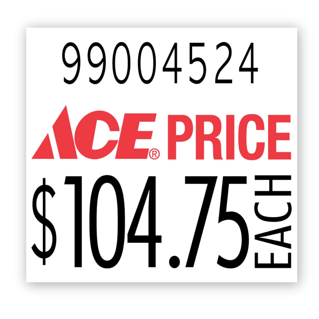 Monarch® Model 1136 White Ace Labels | Centurion Store Supplies