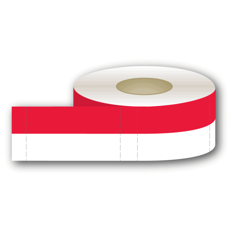 Non-Adhesive Thermal Printer Bin Tags - Red | Centurion Store Supplies