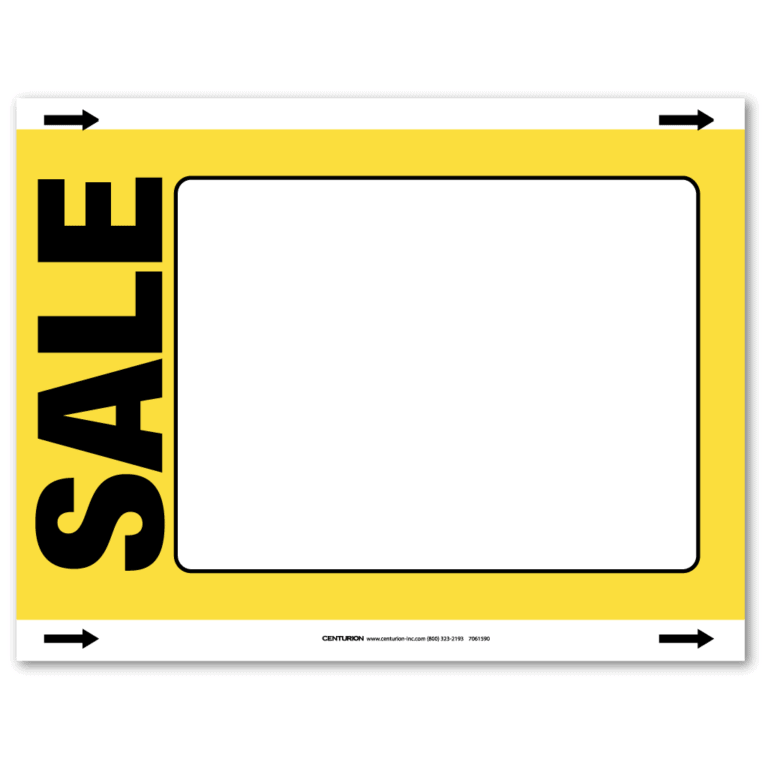11"x7" Ace "SALE" Weatherproof Sign | Centurion Store Supplies