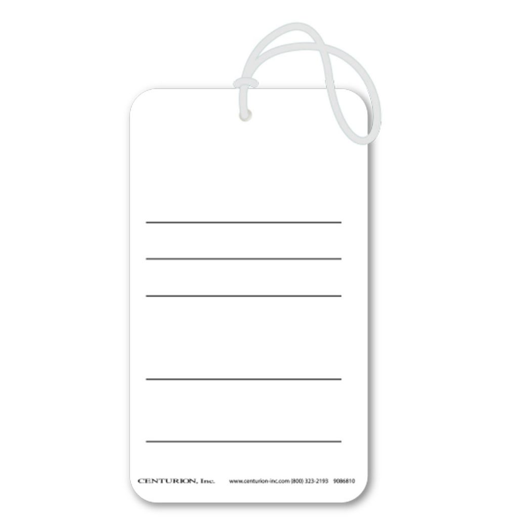 3" x 5-1/2" Non-Branded String Tag | Centurion Store Supplies