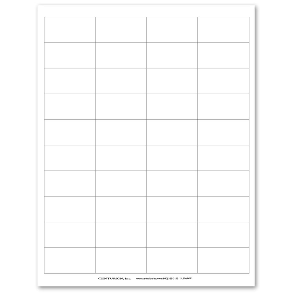 White Premium Series Laser Bin Labels | Centurion Store Supplies