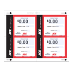 5″ x 3-1/2″ Ace "The helpful place" Indoor Sign