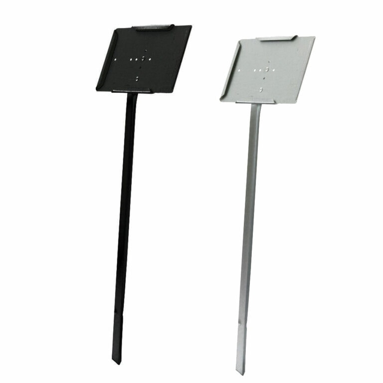 7” x 5” Galvanized Sign Holder with Leg | Centurion Store Supplies