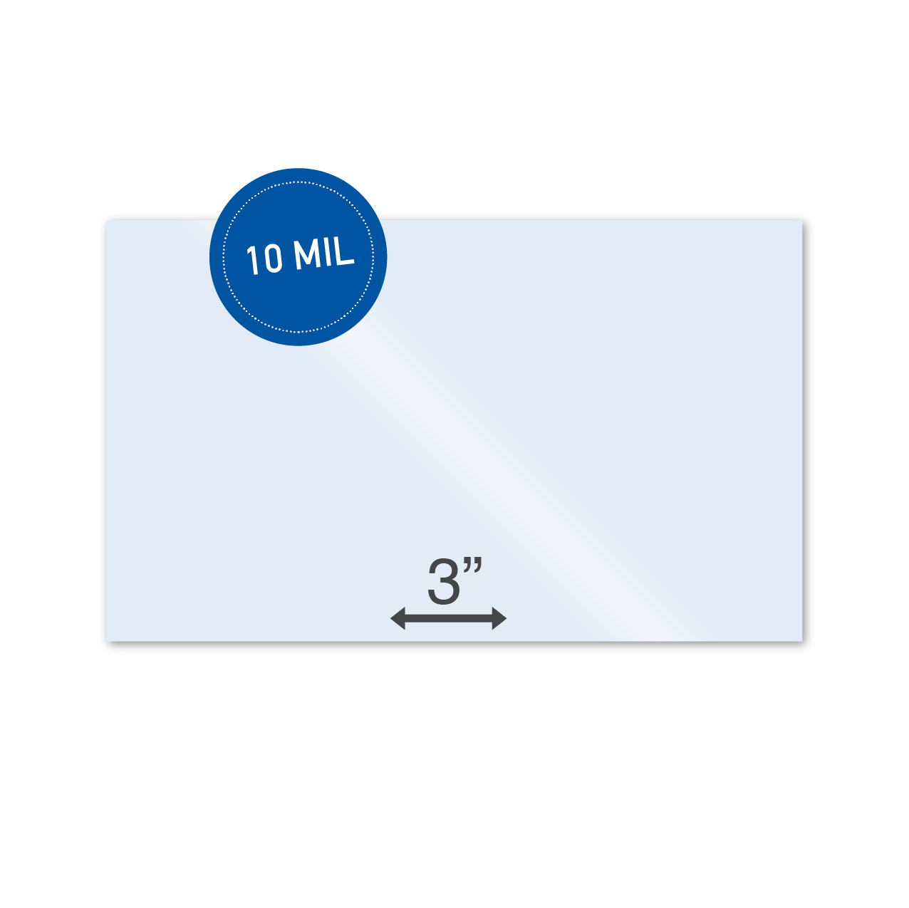 Price Channel Chips 3" x 1-1/4" - 10 mil | Centurion Store Supplies