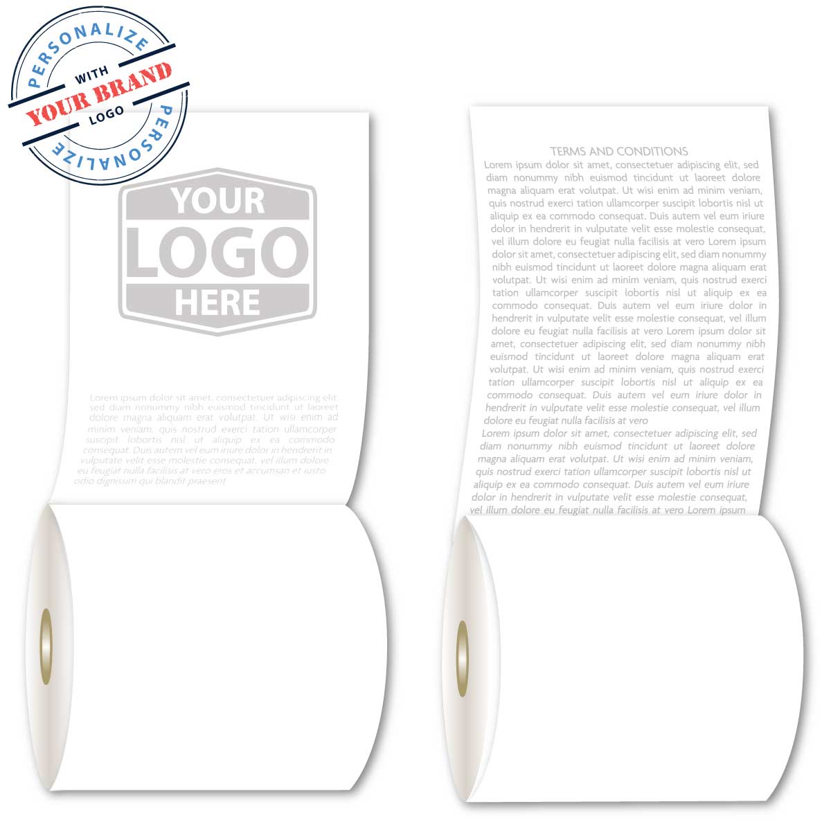 Custom Printed Thermal Receipt Rolls | Centurion Store Supplies