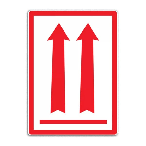 Package Orientation Labels - 3" x 4-1/4" | Centurion Store Supplies