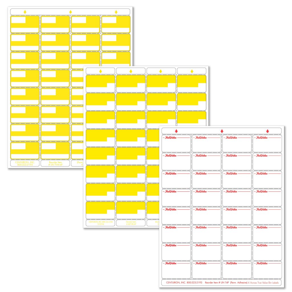 Paper Laser Bin Labels - Preferred Series True Value Warehouse Styles ...