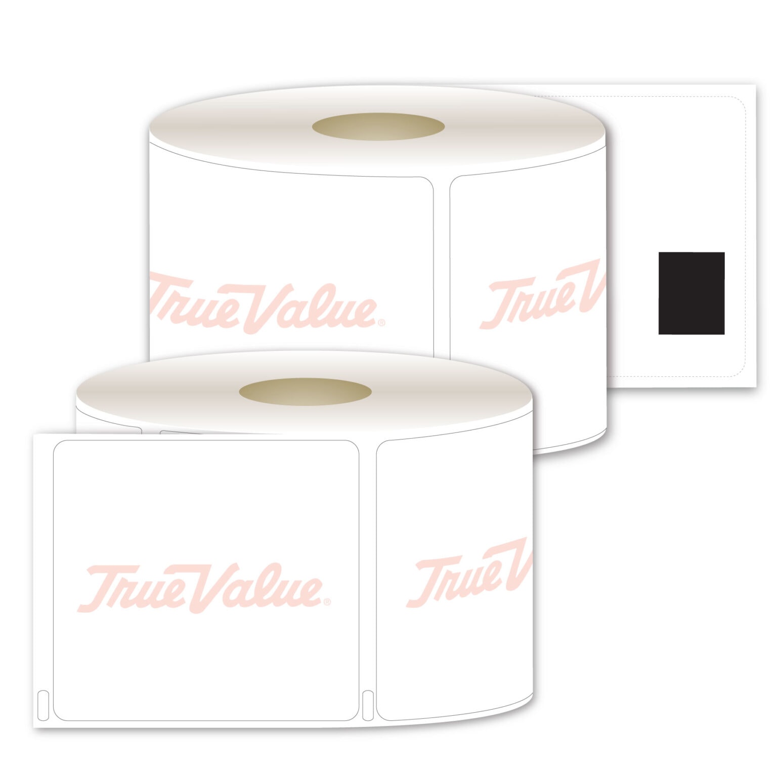 True Value Custom Color Labels - 2-1/8" x 2-3/4" | Centurion Store Supplies